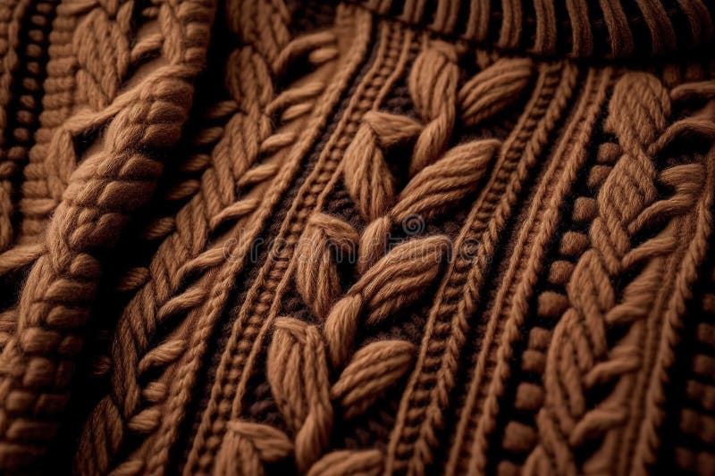 Cosy Knitted Background. Sweater Texture Generative Backdrop Stock ...