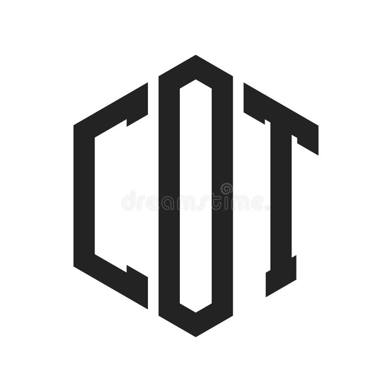 COT Logo Design. Initial Letter COT Monogram Logo Using Hexagon Shape ...