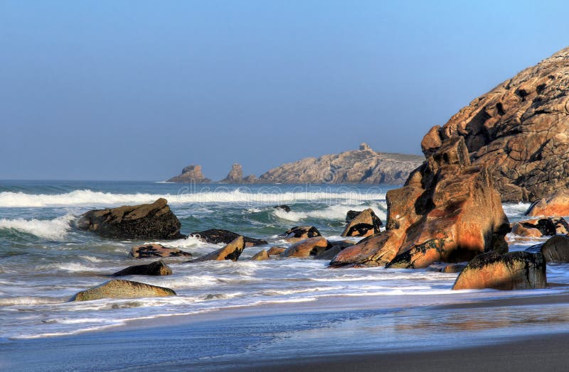 Cote sauvage de Quiberon stock photo. Image of scenic - 24225558