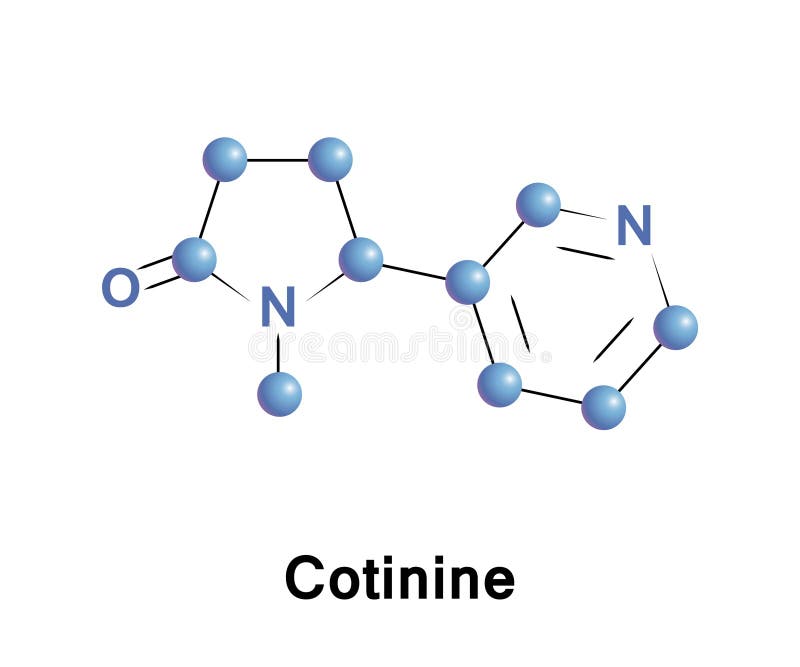 Cotinine alkaloidtobak vektor illustrationer. Illustration av koffein ...