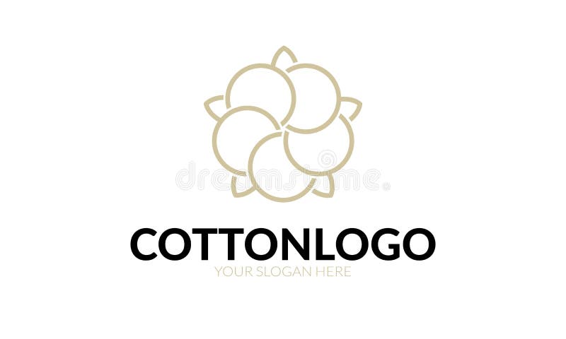 Cotone Logo Template illustrazione di stock. Illustrazione di ...
