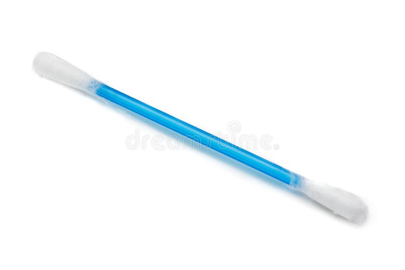 Cotonete De Algodão No Branco Imagem de Stock - Imagem de fotografia ...