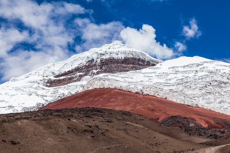 Cotopaxi Volcano, Closed View Stock Image - Image of andean, glacier ...