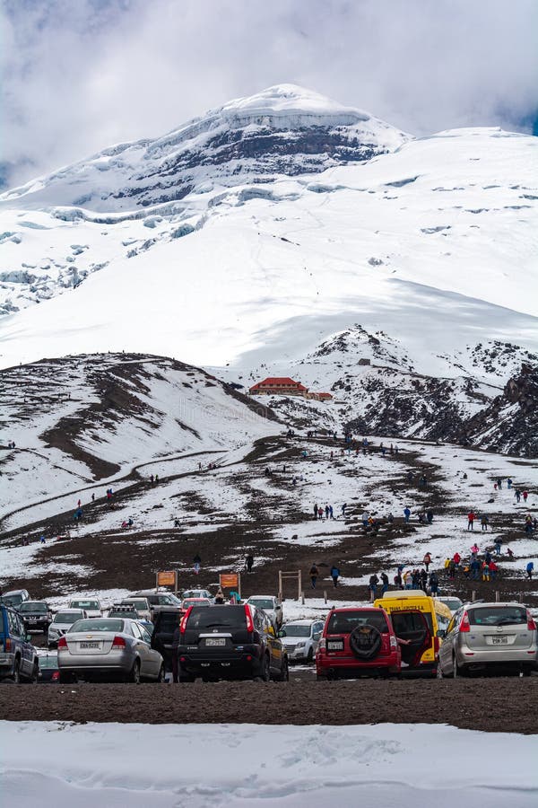 Cotopaxi Volcano with Lots of Snow Editorial Photography - Image of ...