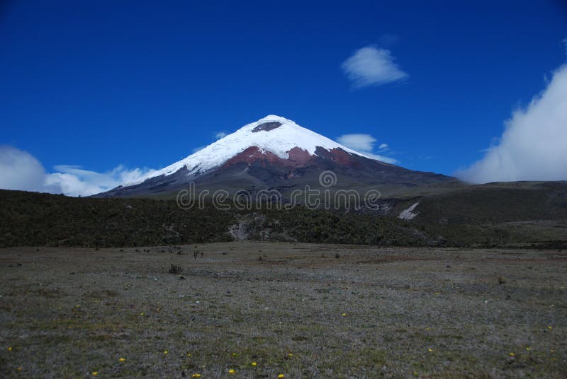 Cotopaxi-Vulkan - Ecuador stockbild. Bild von anden, cotopaxi - 12989837