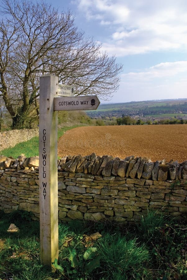 Signpost cotswold way stock photo. Image of direction - 15489058