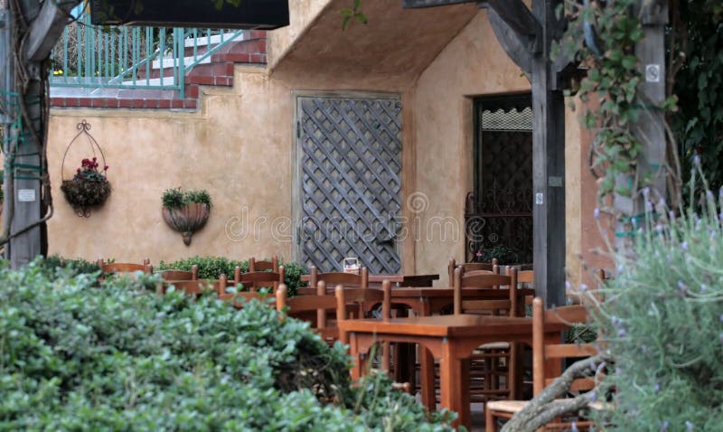 Cottage Cafe stock photo. Image of restaurant, brick, greens - 1910306