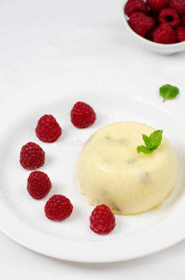 Cottage Cheese Baked Pudding Stock Photo - Image of food, baked: 30685544