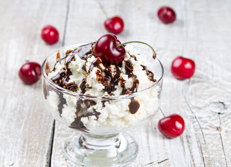 Cottage cheese dessert stock image. Image of cottage - 31507115