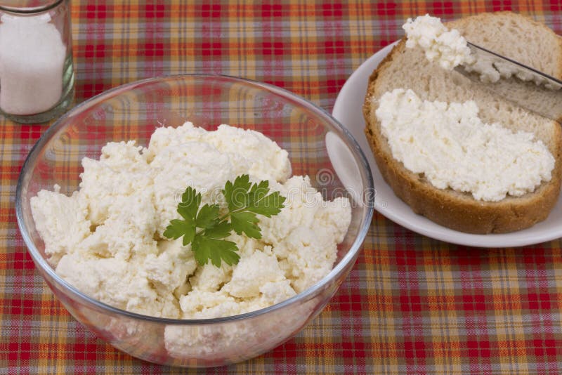 Cottage cheese in glass stock photo. Image of dish, health - 51940350