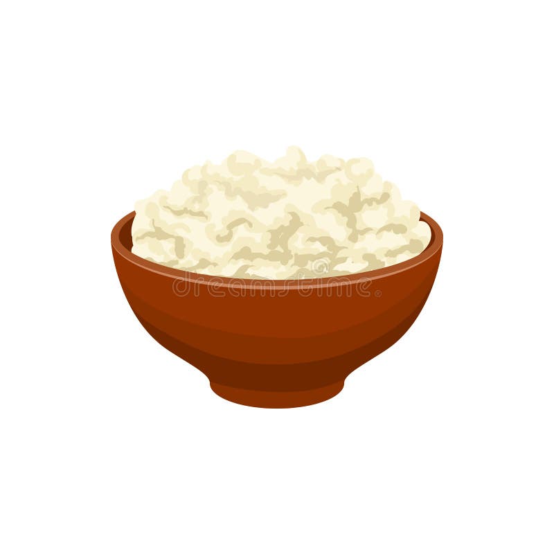 Cottage Cheese Icon, Cartoon Style Stock Vector - Illustration of brown ...