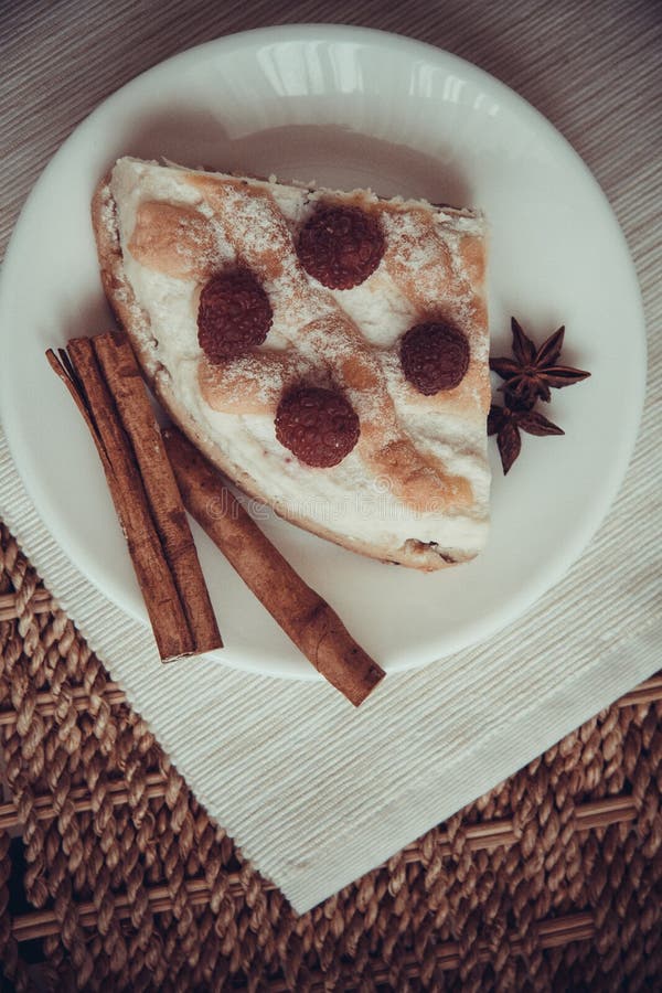 Cottage cheese kish stock image. Image of home, close - 62270379