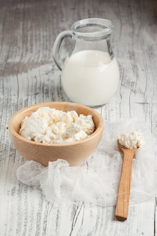 Cottage cheese and milk stock photo. Image of base, milk - 22119802