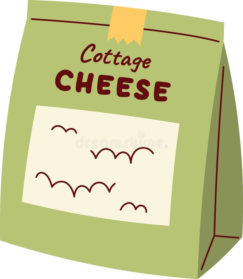 Cottage Cheese Package stock vector. Illustration of food - 302335214