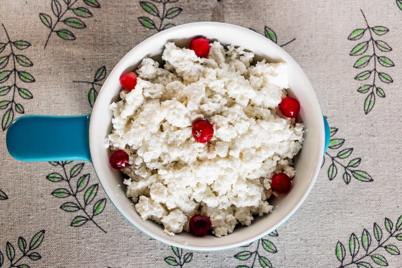 Cottage cheese stock image. Image of minerals, white - 46942343