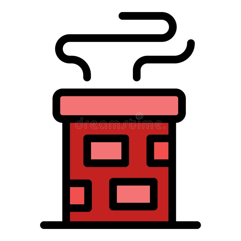 Chimney Icon Simple Vector. Smoke House Stock Vector - Illustration of ...