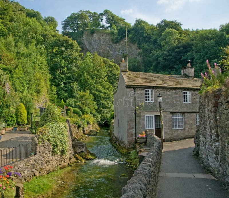 An English Rural Hamlet Set in a Wooded Valley Stock Photo - Image of ...