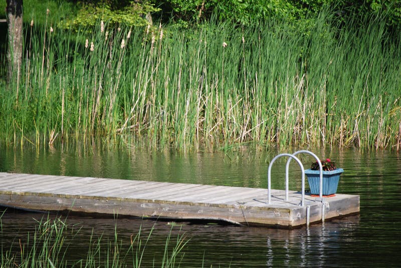 Dock at cottage stock image. Image of ontario, summer - 30062539