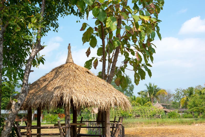 Cottage in farm stock image. Image of cottage, home, cloud - 71376587