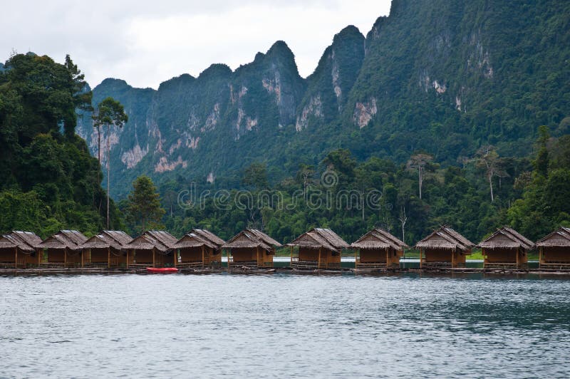 Cottage float on lake stock image. Image of vacation - 41307601