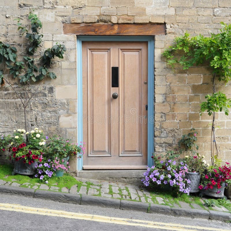 Cottage Front Door stock photo. Image of countryside - 24553194