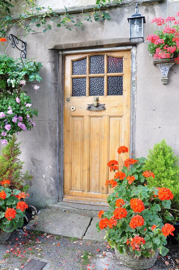 Cottage Front Door stock photo. Image of countryside - 24553194