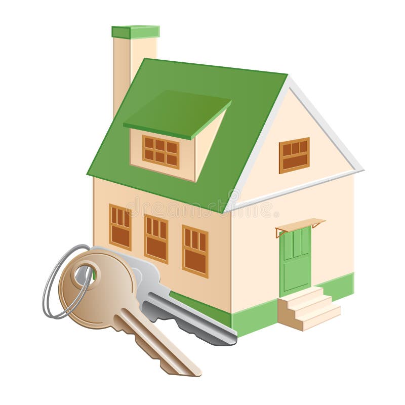 Keys, New Home, Realty. Vector Stock Vector - Illustration of building ...