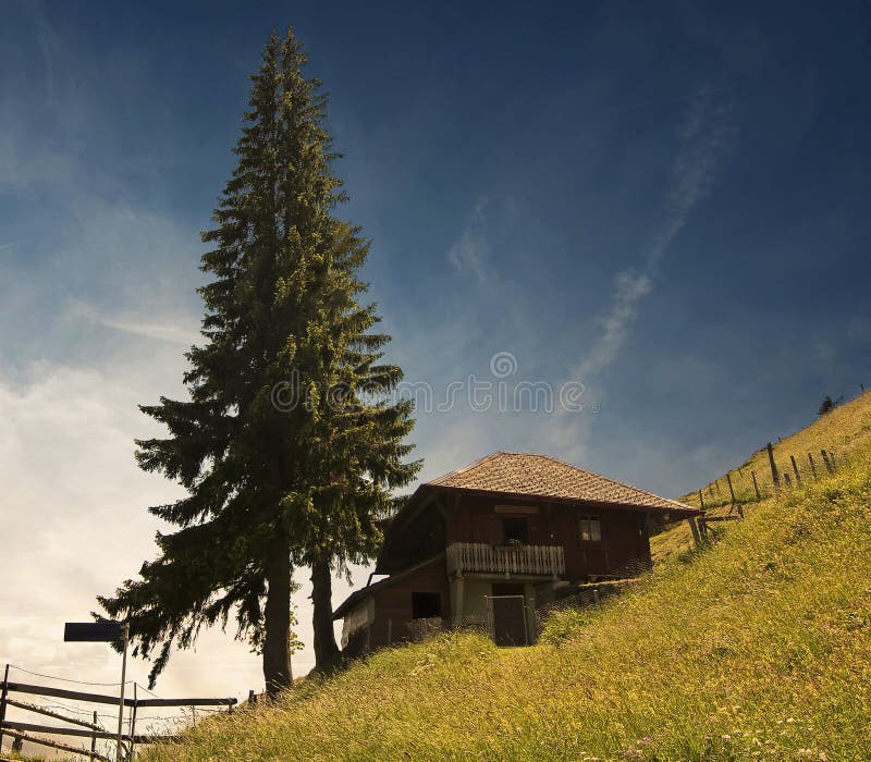 Cottage in hills stock photo. Image of mountain, landscape - 6272192