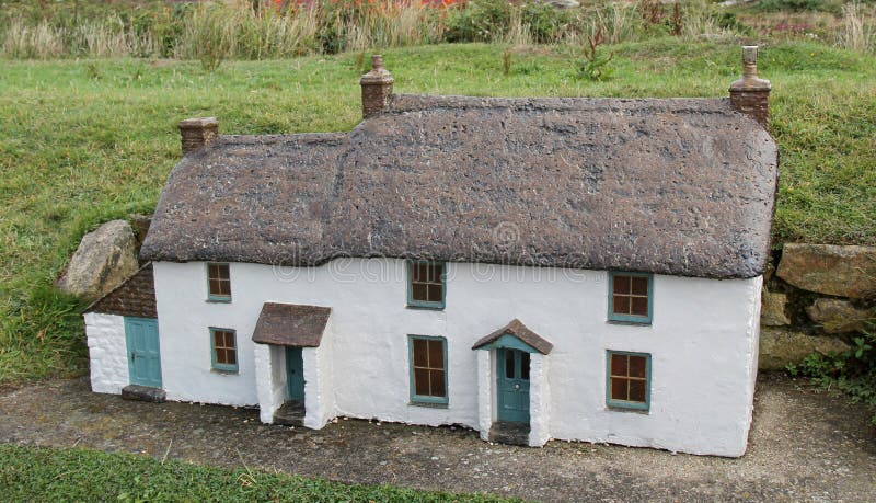 Model of Cottage at Land End 02, Cornwall Stock Image - Image of ...