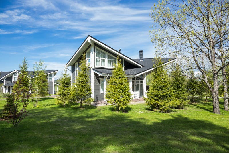 Cottage in the park stock photo. Image of home, nature - 94827032