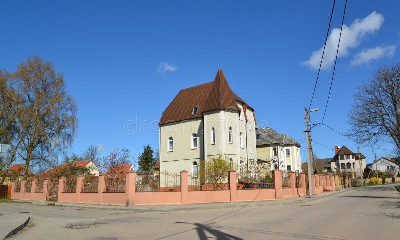 The Cottage Settlement on the Suburb of Kaliningrad Stock Photo - Image ...