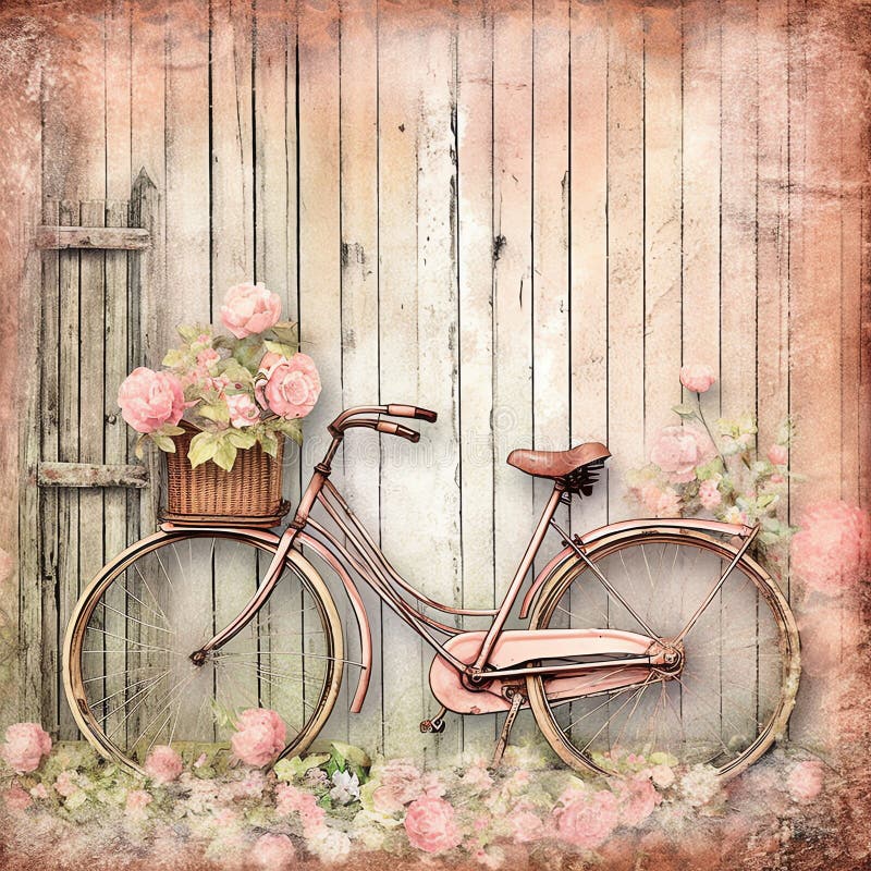Cottagecore Bicycle Stock Illustrations – 14 Cottagecore Bicycle Stock ...