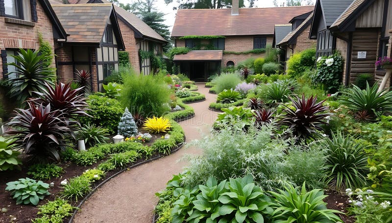 Cottagecore Garden Path, Representing Rustic Gardens, Nature Paths, and ...