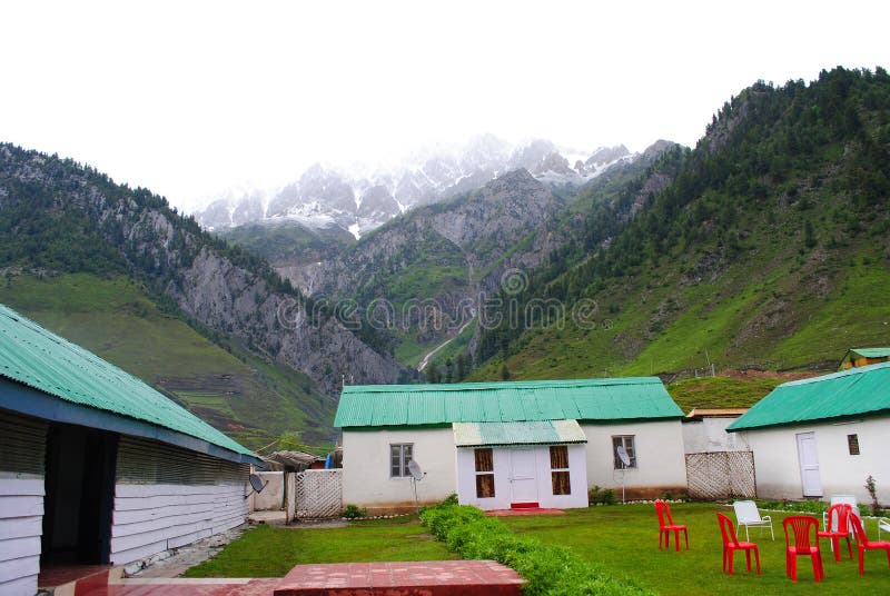 Cottages in Himalayan Landscape Stock Photo - Image of color, mountain ...