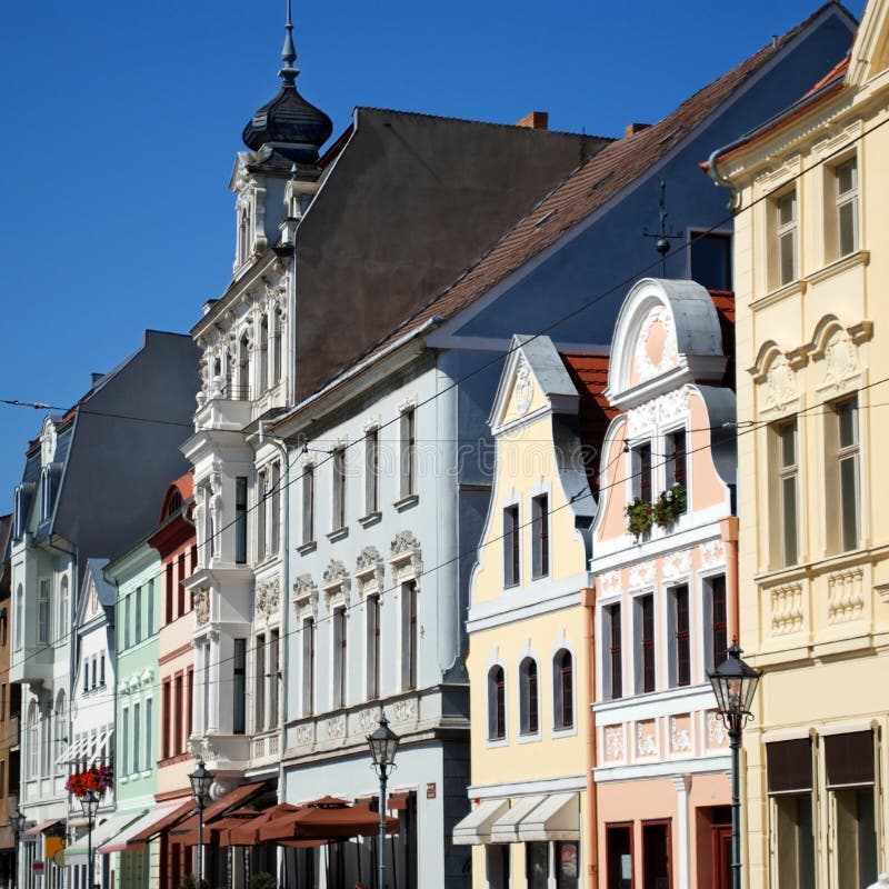 Cottbus facades stock image. Image of east, germany, place - 13407579