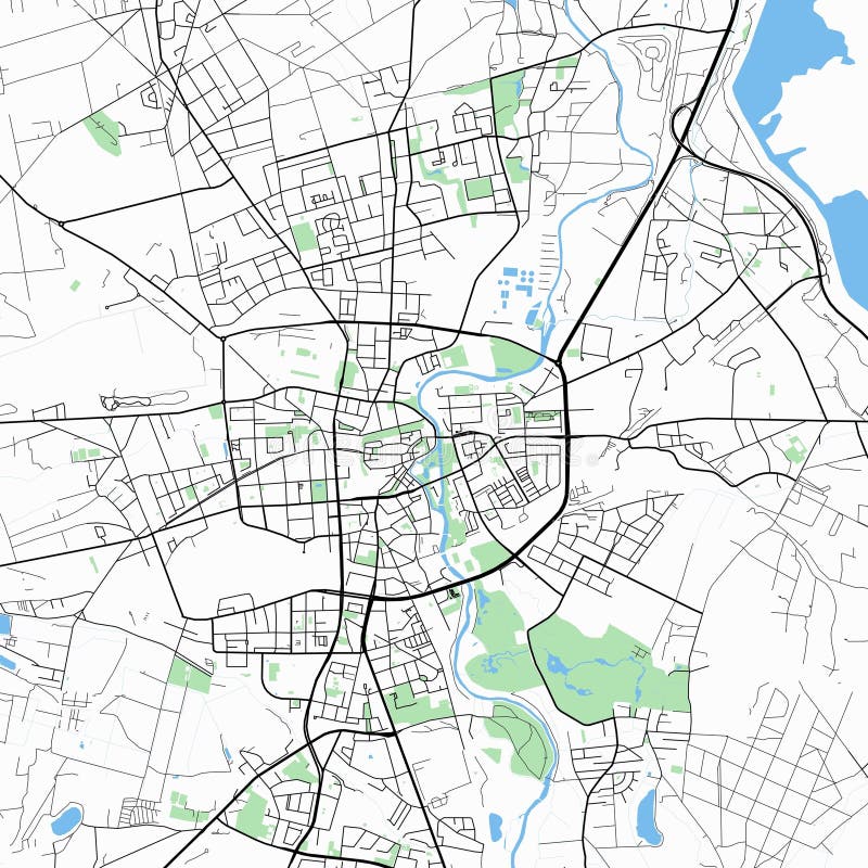 Cottbus map. stock illustration. Illustration of soil - 305960466
