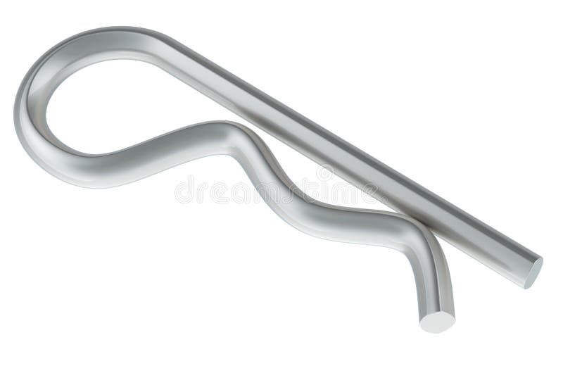 Cotter Pin, R Type Stainless Steel Cotter Pin. 3D Rendering Stock ...