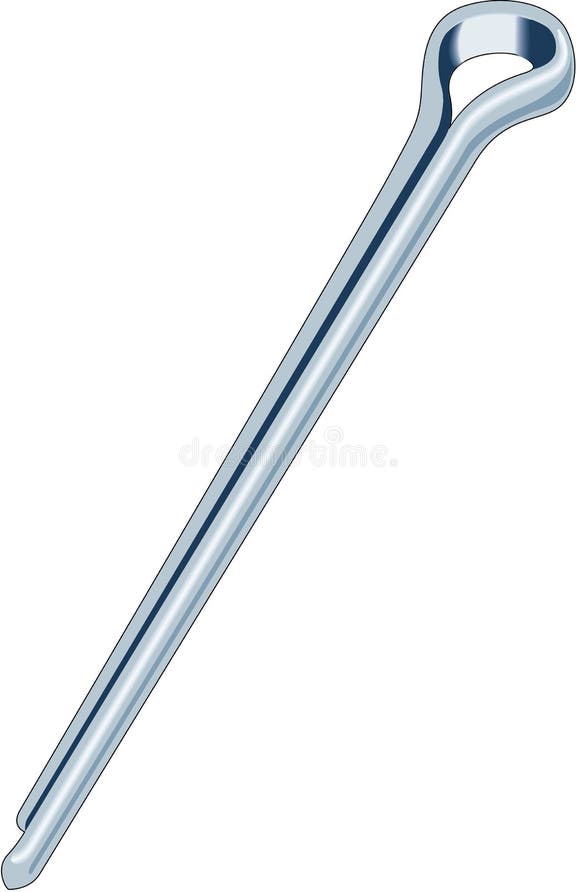 Cotter Pin Vector Illustration Stock Vector - Illustration of steel ...