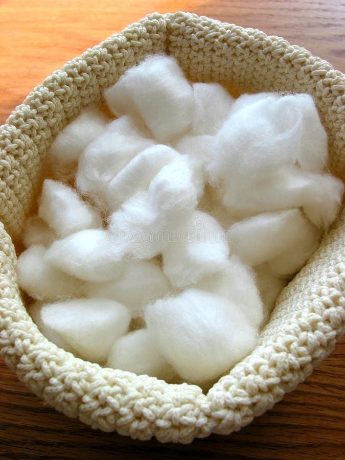 Cotton balls stock photo. Image of cleaning, basket, beauty - 412930