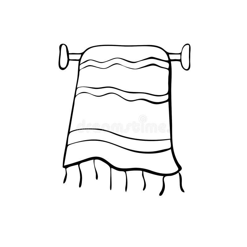 Cotton Bath Towel Cartoon Clip Art Vector Stock Vector - Illustration ...