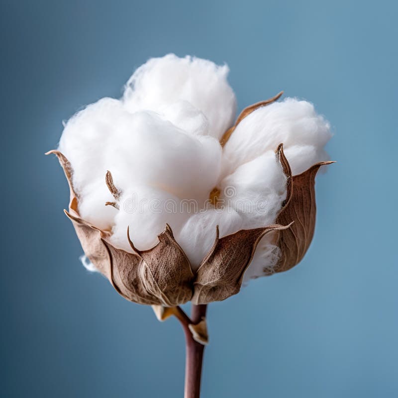 Cotton bloom stock illustration. Illustration of agriculture - 278996144