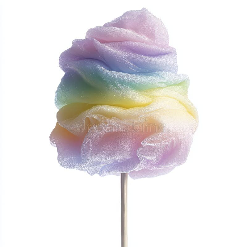 Cotton Candy on Sticks with a Transparent Background Stock Photo ...