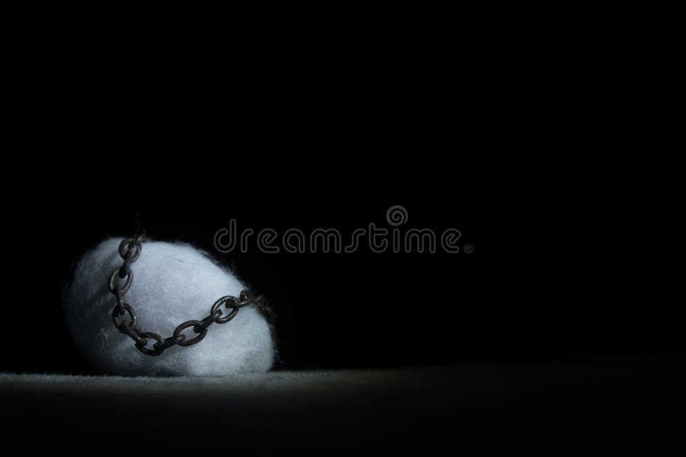 Cotton and chain stock photo. Image of soft, cotton, hard - 96659920