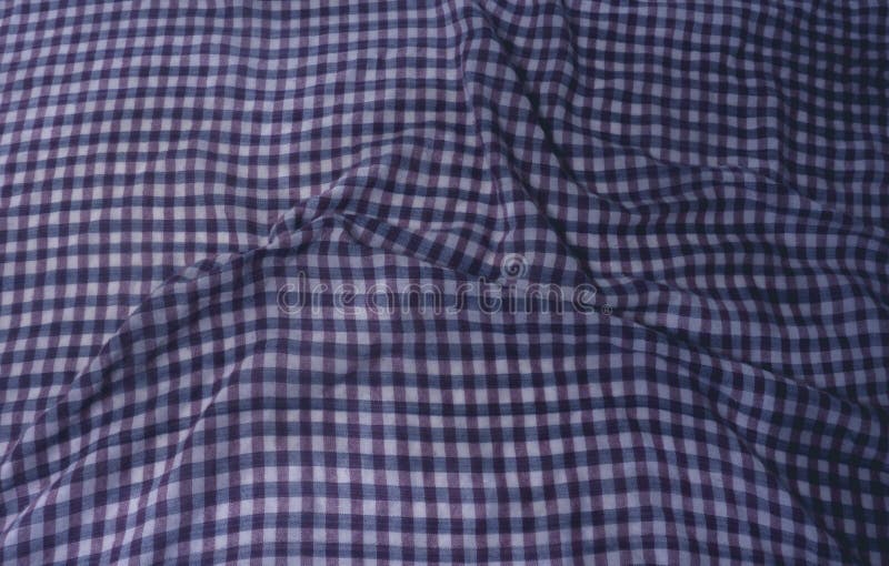 Cotton Checkered Fabric Texture Stock Photo - Image of brand, azure ...