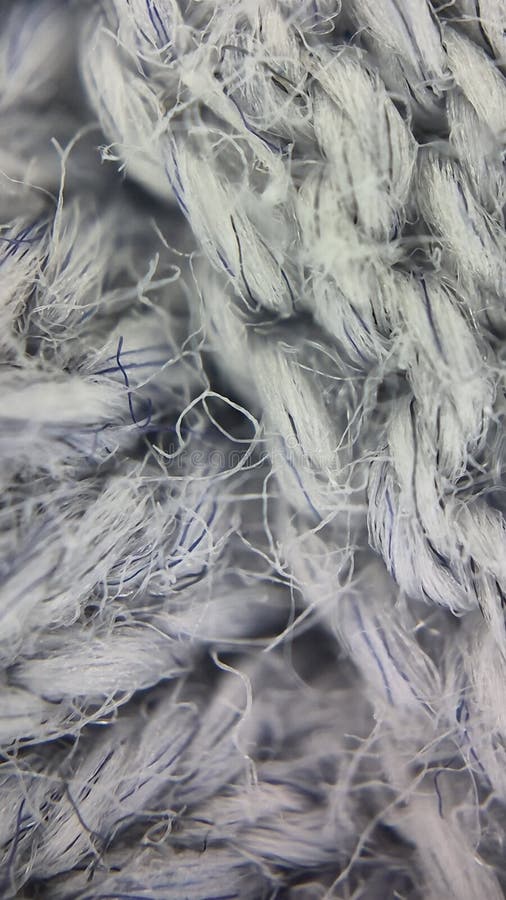 "Cotton Details: a Macro Video of Textiles Under the Microscope" Stock ...