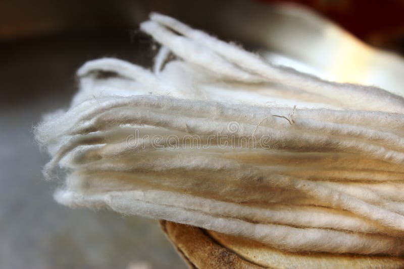 Cotton diya essentials stock image. Image of hindu, light - 89790601