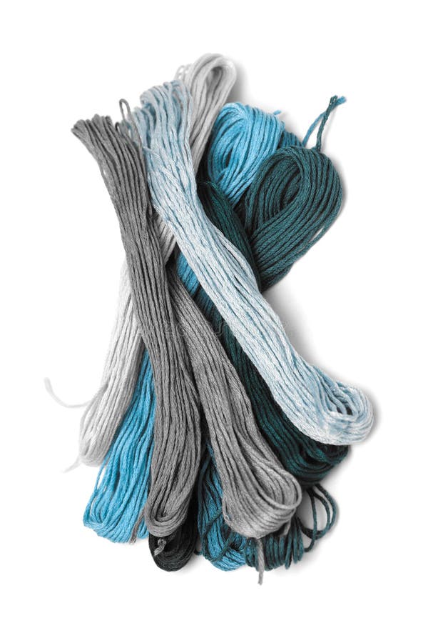 Cotton Embroidery Thread Hanks in Different Colors Stock Image - Image ...