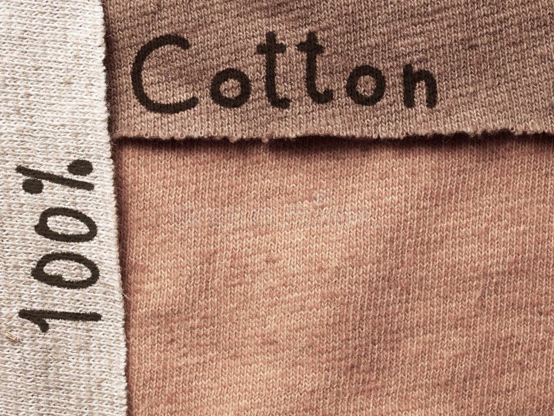 Cotton Fabric Textile with Text, Background Texture Stock Image - Image ...