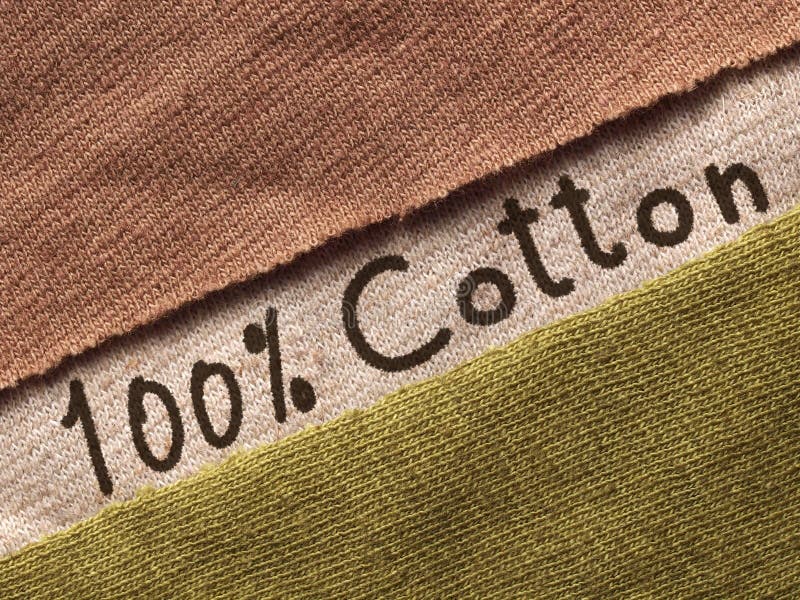 Cotton Fabric Textile with Text, Background Texture Stock Image - Image ...