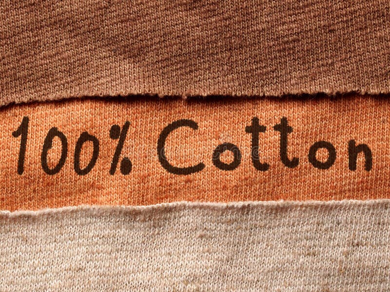 Cotton Fabric Textile with Text, Background Texture Stock Image - Image ...